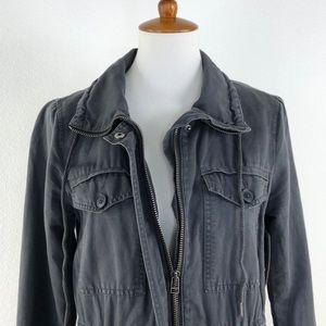 LOFT | Jackets & Coats | Loft Grey Canvas Field Jacket Coat | Poshmark